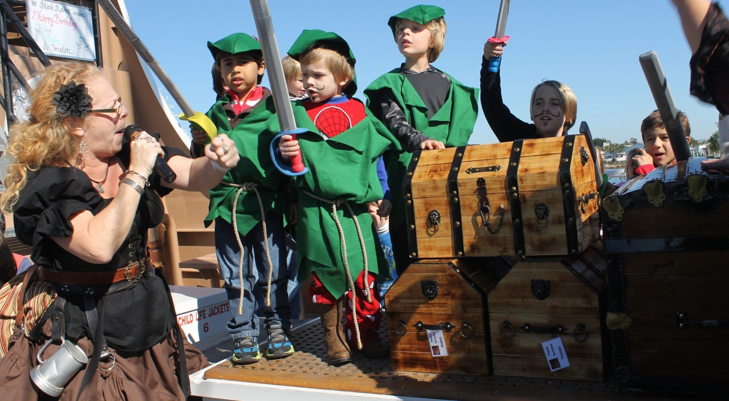 Pirate Birthday Party Boat St Augustine FL | Black Raven Adventures